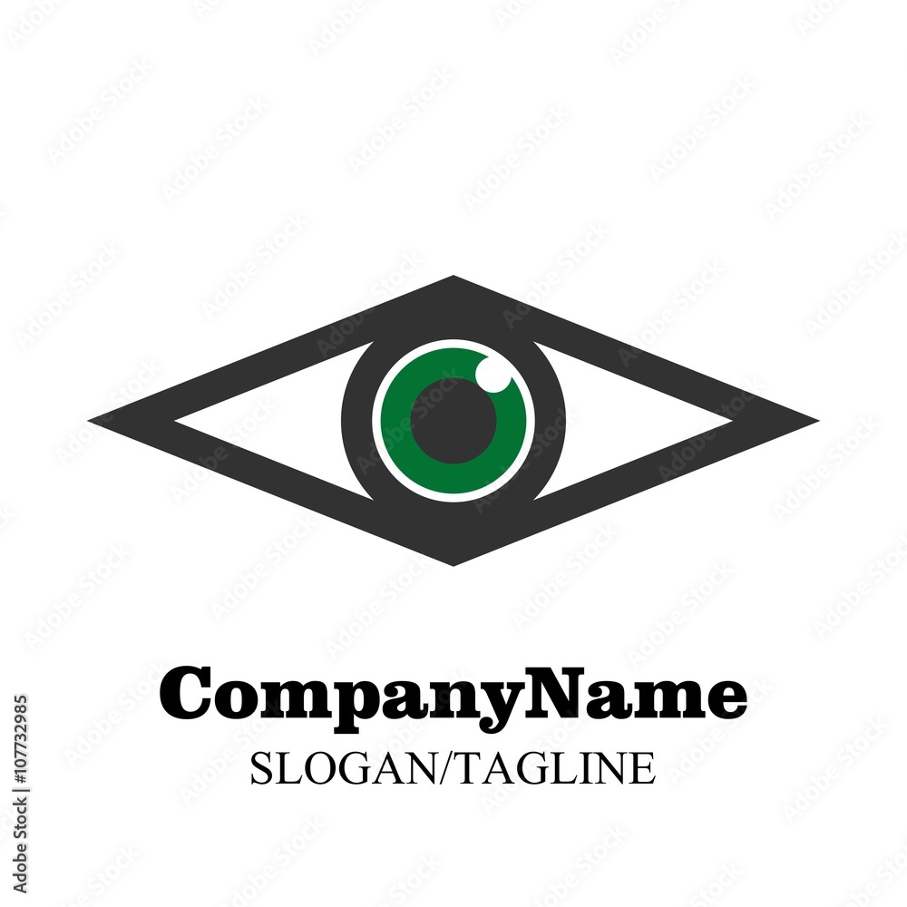 Eye vector logo icon Stock Vector | Adobe Stock