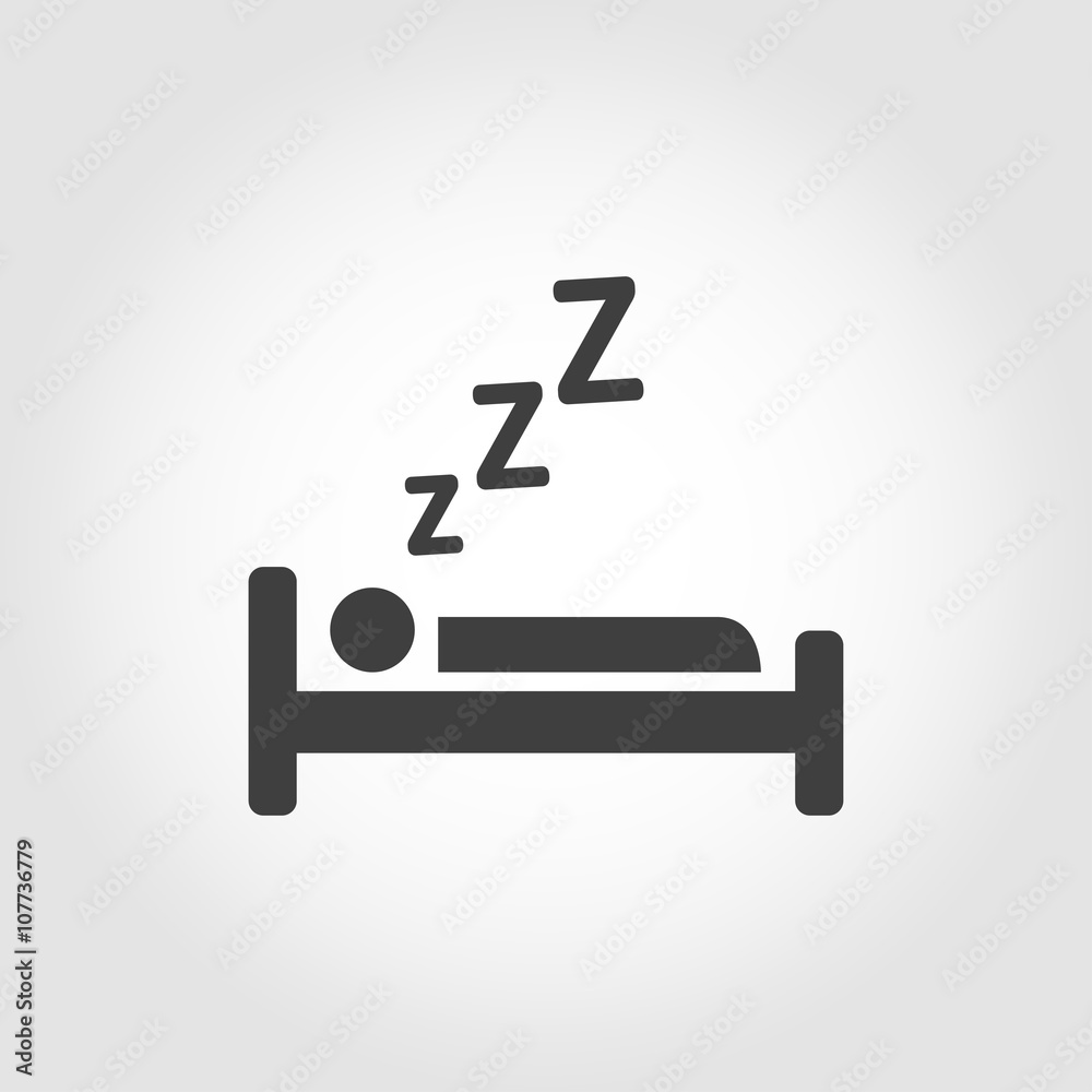 Vector black sleeping icon. Sleeping Icon Object, Sleeping Icon Picture ...