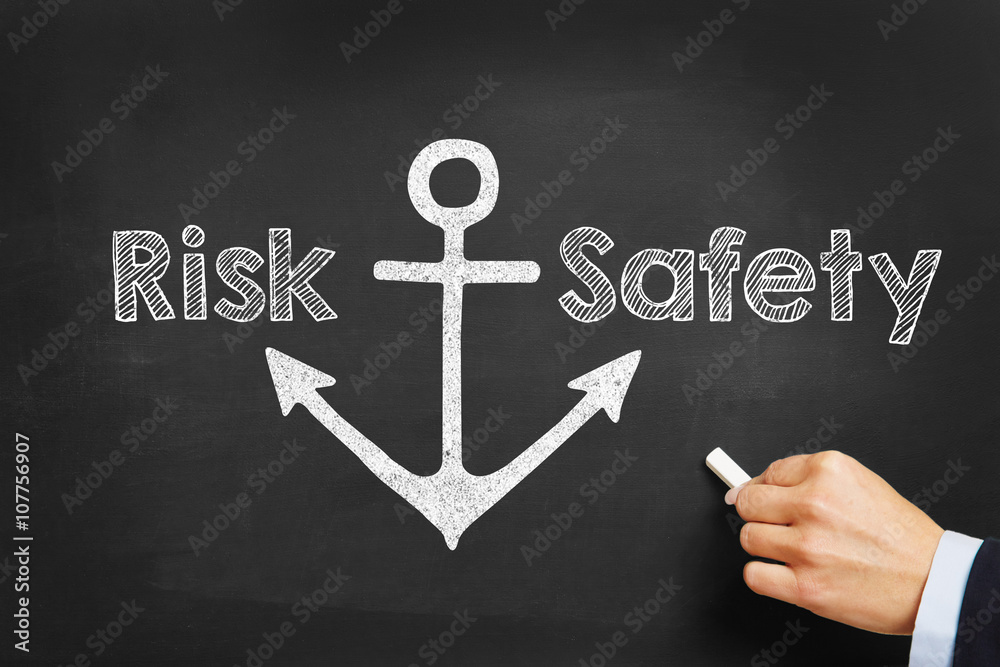 Decision between risk and safety concept Stock Photo | Adobe Stock