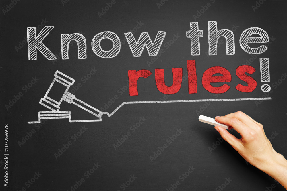 Know the rules! Stock Photo | Adobe Stock