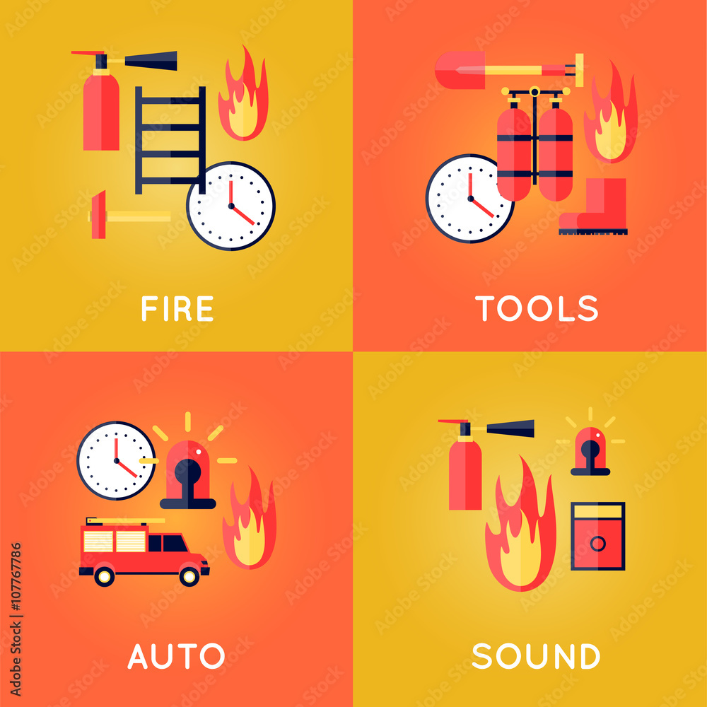 Firefighter, fire, call the fire brigade, fire extinguishing ...