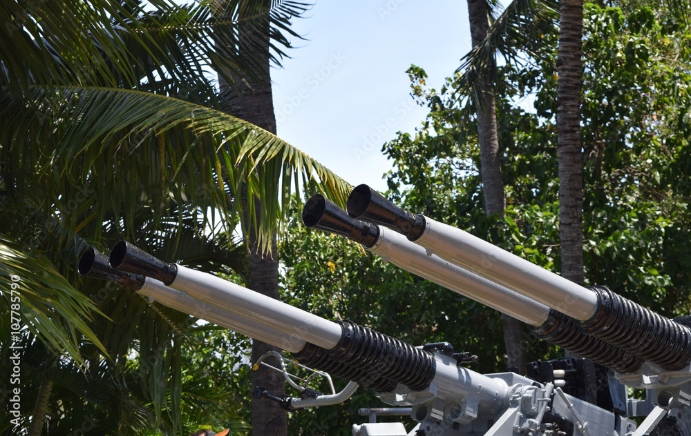 This gun assembly consists of 4 recoiled-operated heavy machine guns ...