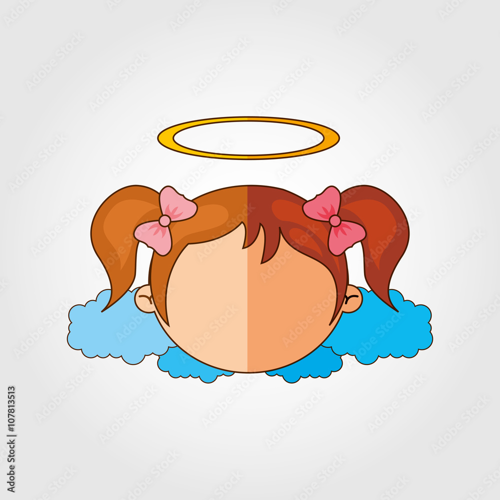 cute angel design Stock Vector | Adobe Stock
