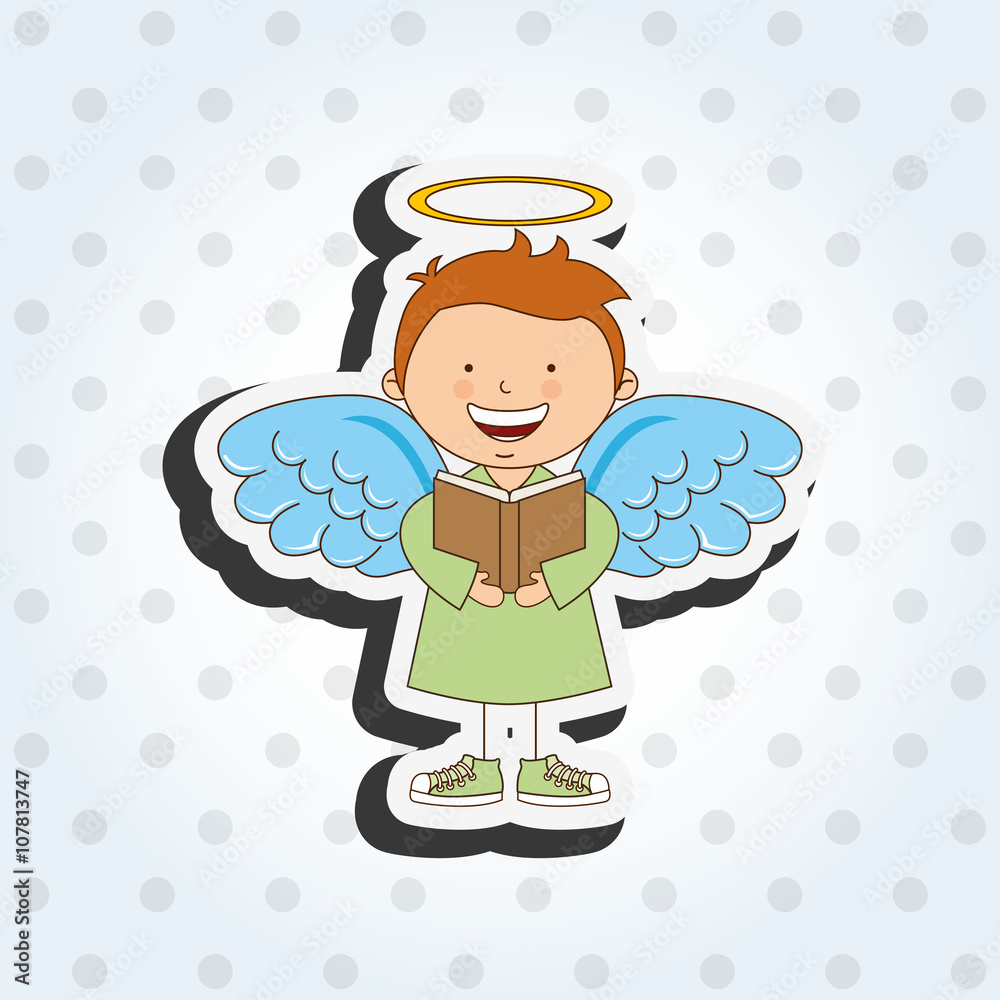 cute angel design Stock Vector | Adobe Stock