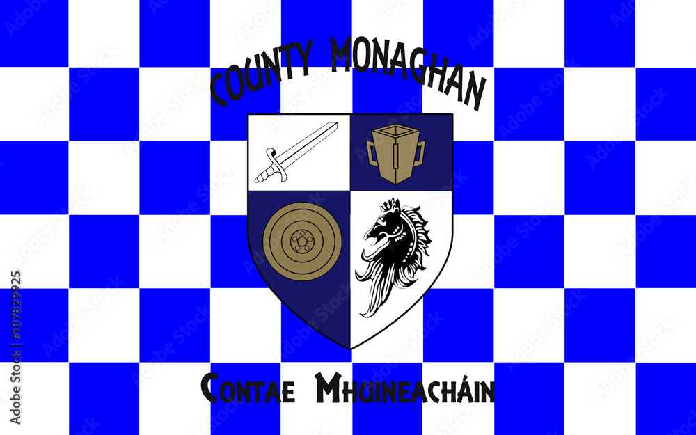 Flag of County Monaghan is a county in Ireland Stock Illustration ...