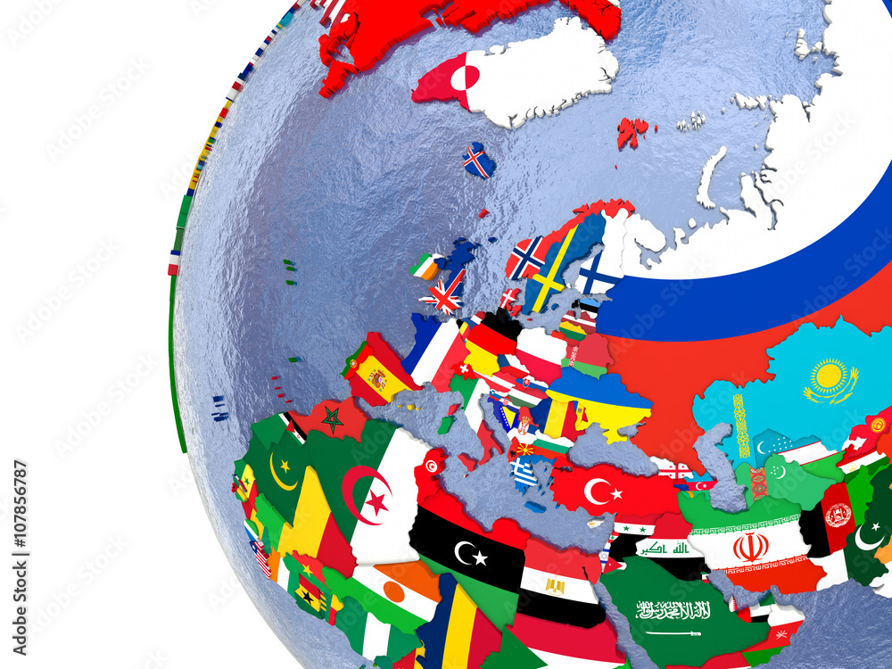 Political Europe Map Stock Illustration Adobe Stock