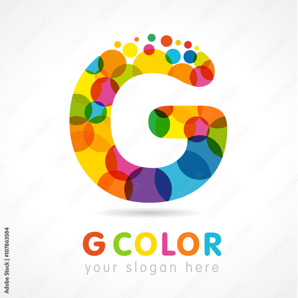 G colored logo. Government business "g" colorful logo vector template ...