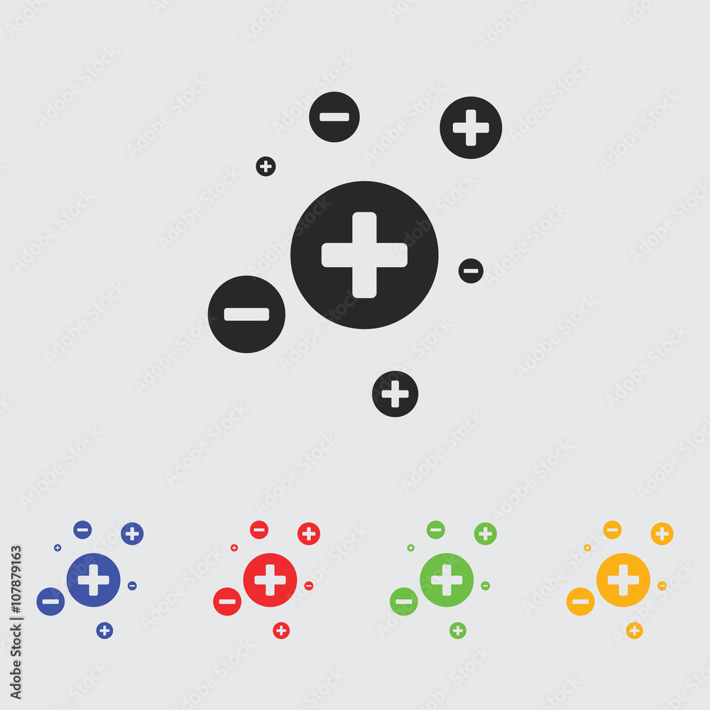 electron simple vector icon Stock Vector | Adobe Stock