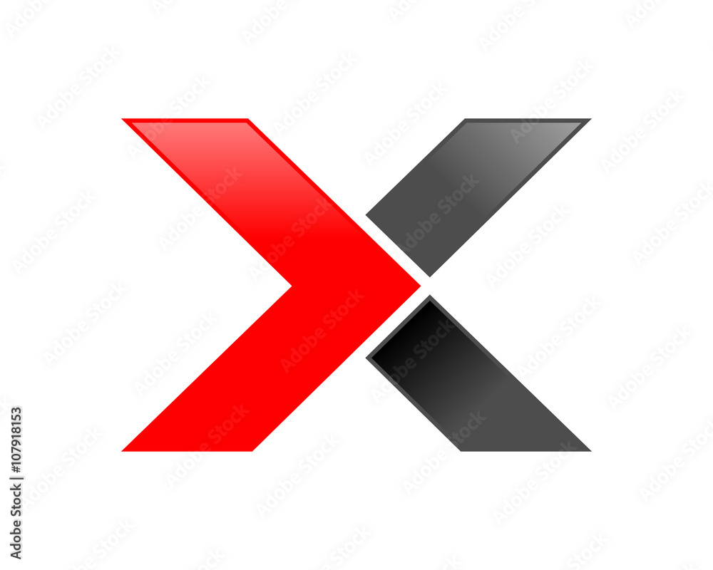 Initial X Media Stock Vector | Adobe Stock