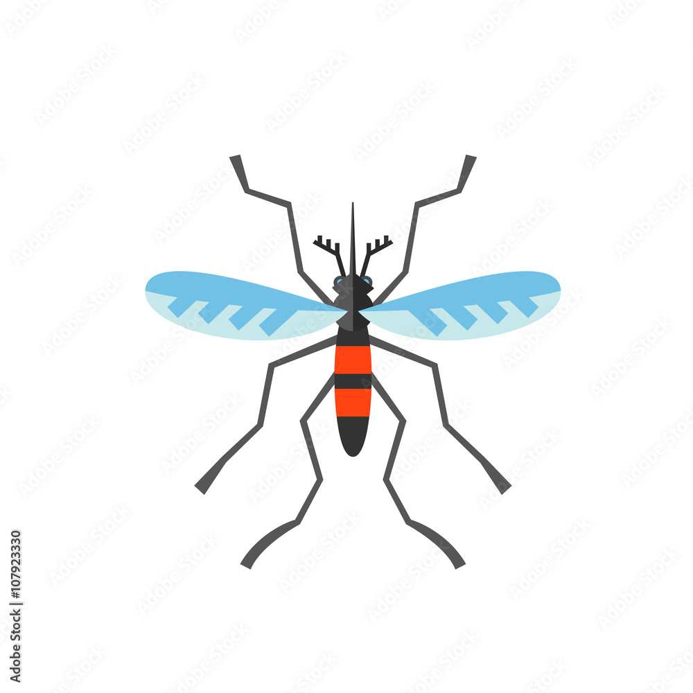 Mosquito Vector Icon Stock Vector | Adobe Stock