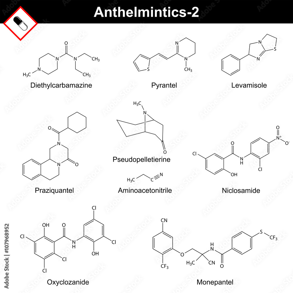 Drug Chemical Formulas