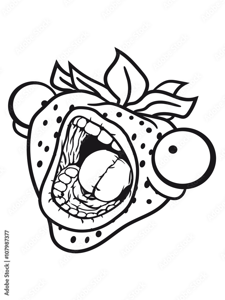 Scared Mouth Drawing