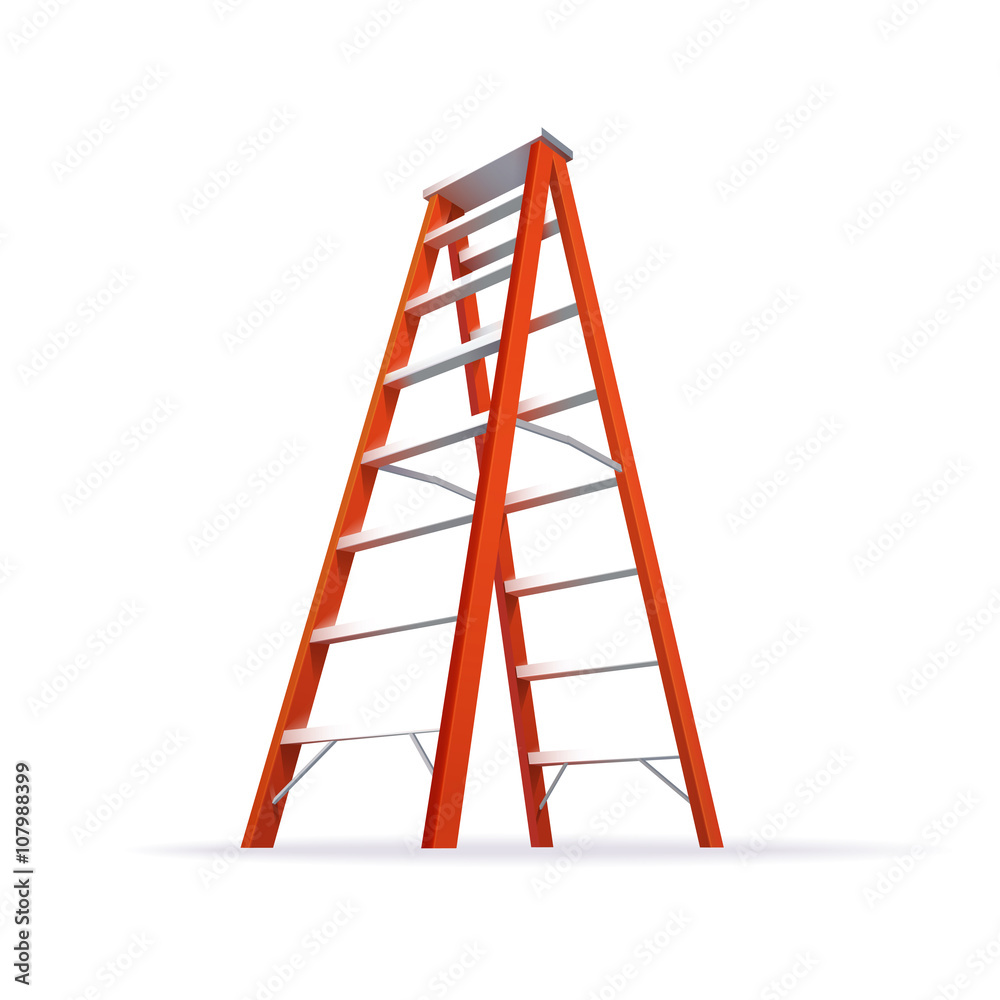 Double Ladder Illustration Stock Vector | Adobe Stock
