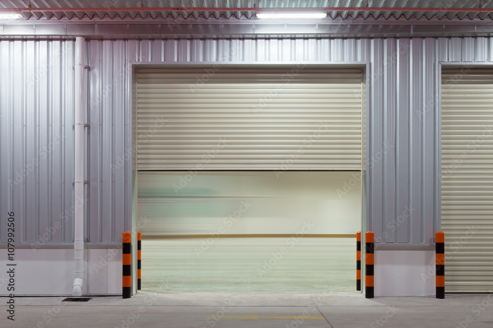 Roller door or roller shutter. Also called security door. Automatic ...