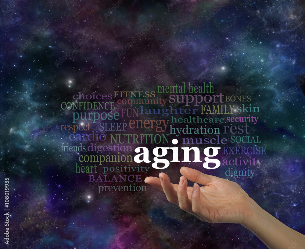 The Specifics of Aging in Your Twilight Year - female hand with the ...