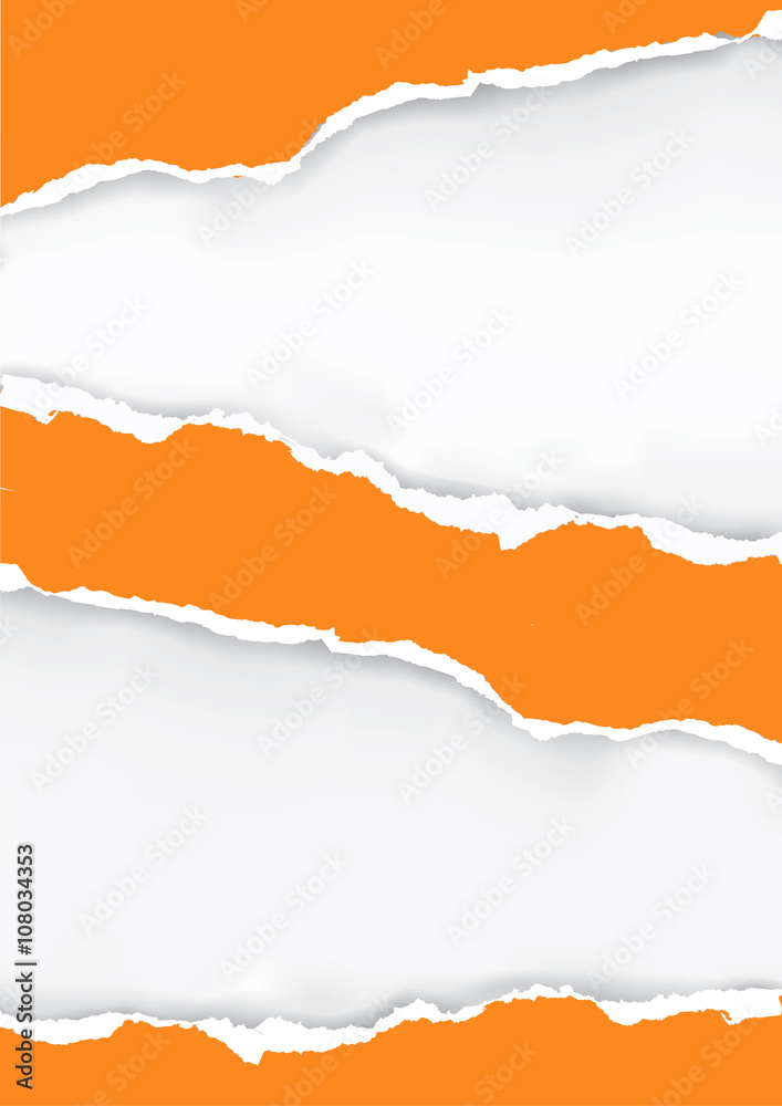Orange ripped paper background. Illustration of orange ripped paper ...