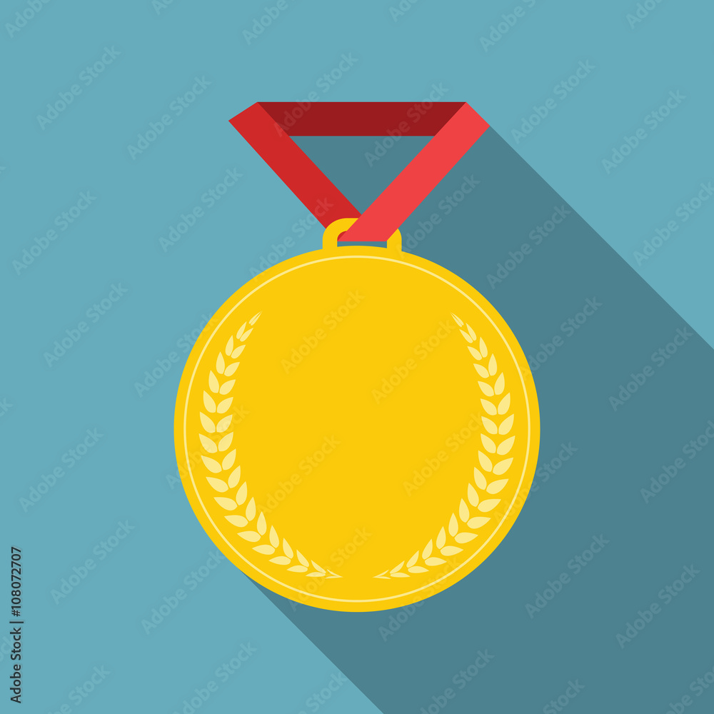 Art Flat Medal Icon Template for Web. Medal icon app. Medal icon Stock ...