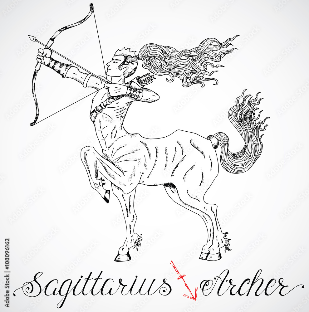 Sagittarius Archer Drawing