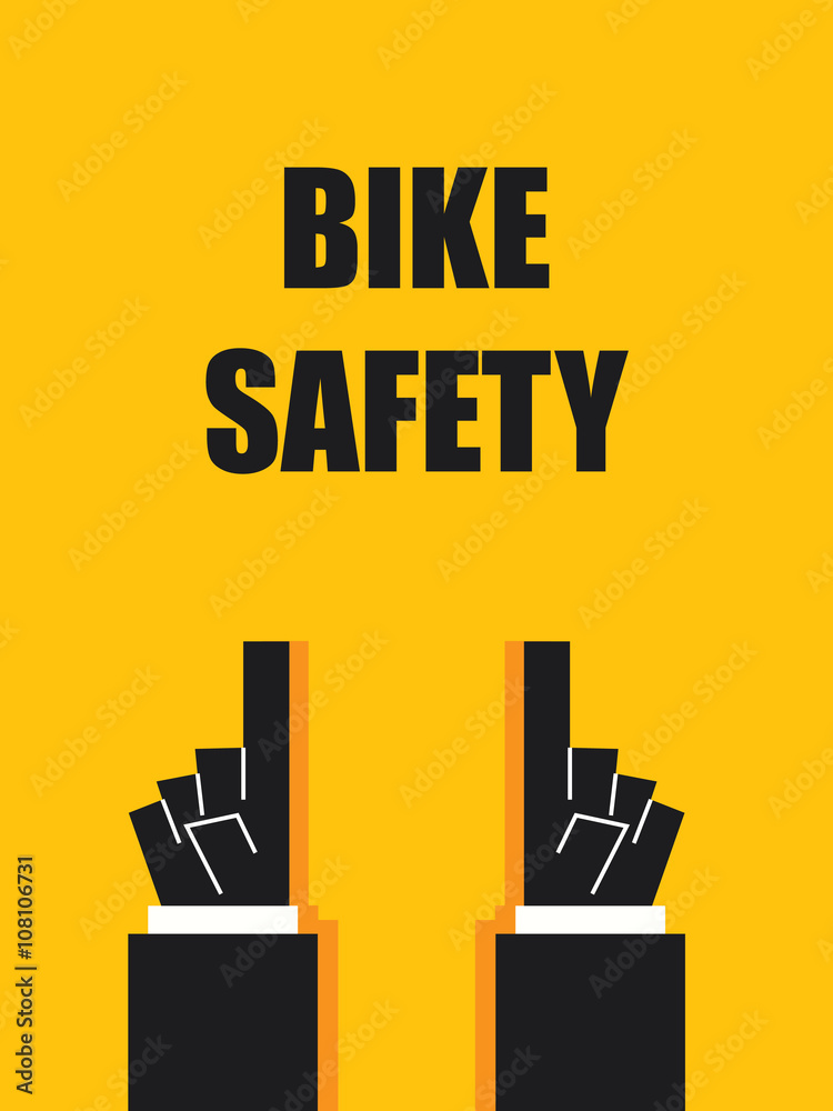 BIKE SAFETY signs and symbols Stock Vector | Adobe Stock