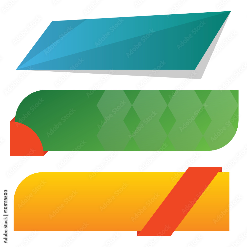blank banners Stock Vector | Adobe Stock