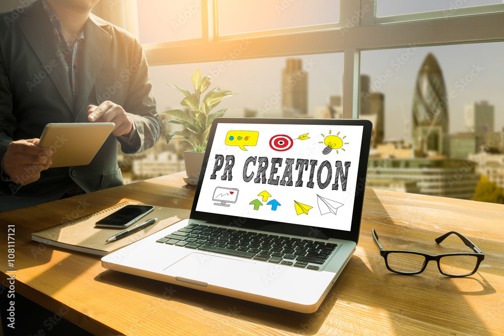 PR CREATION Stock Photo | Adobe Stock