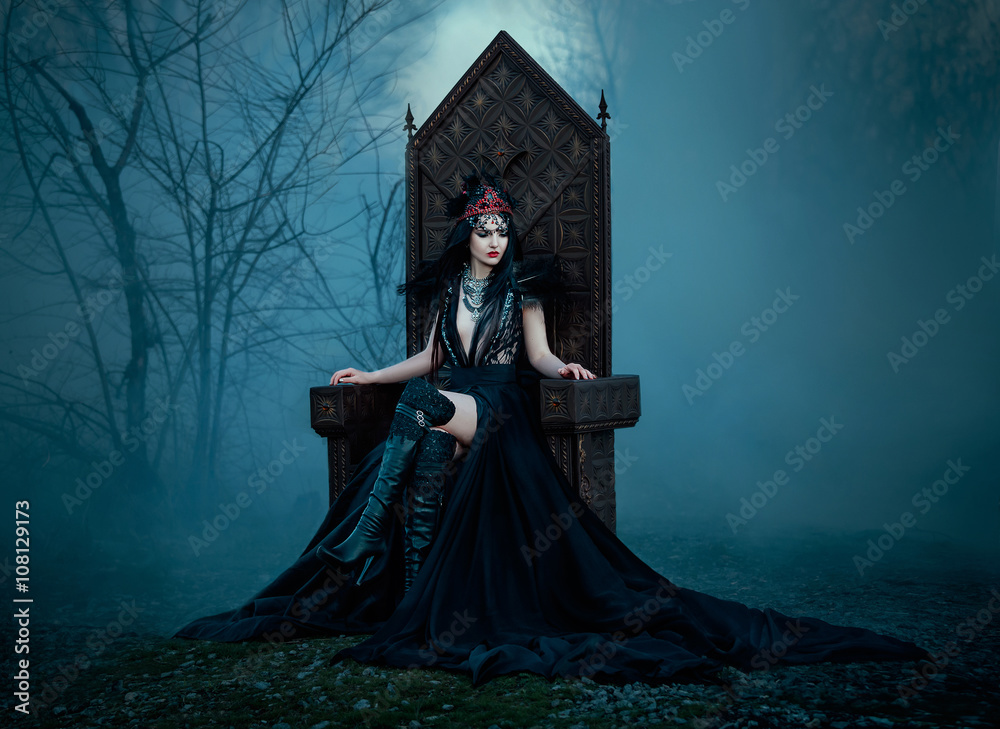 Evil Queen On Throne
