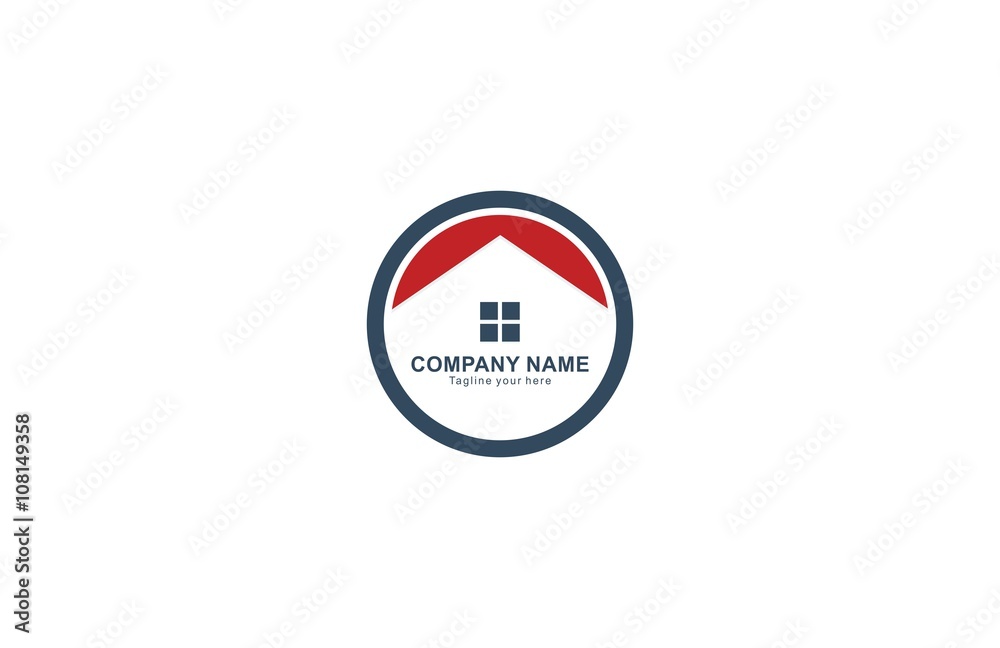 round home logo vector Stock Vector | Adobe Stock