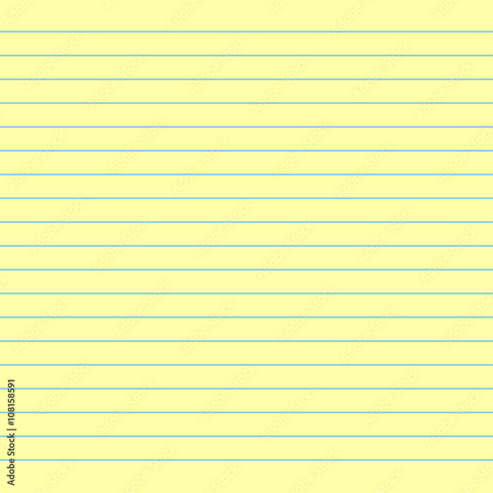 Yellow lined paper Stock Vector | Adobe Stock