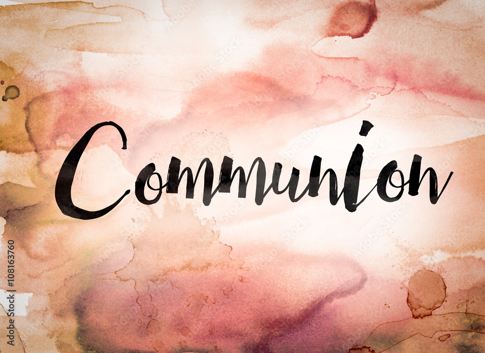 Communion Concept Watercolor Theme Stock Photo | Adobe Stock
