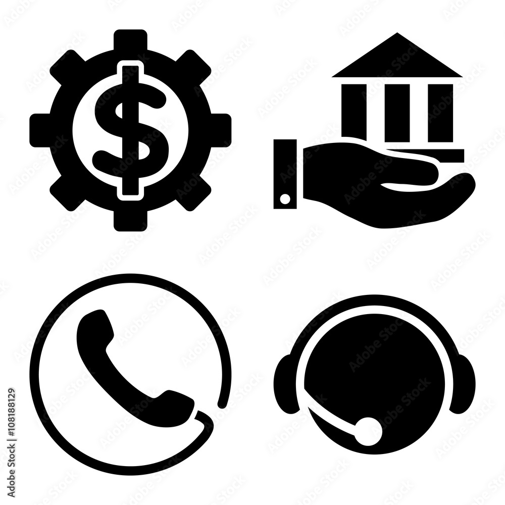 Financial Services Icon Vector