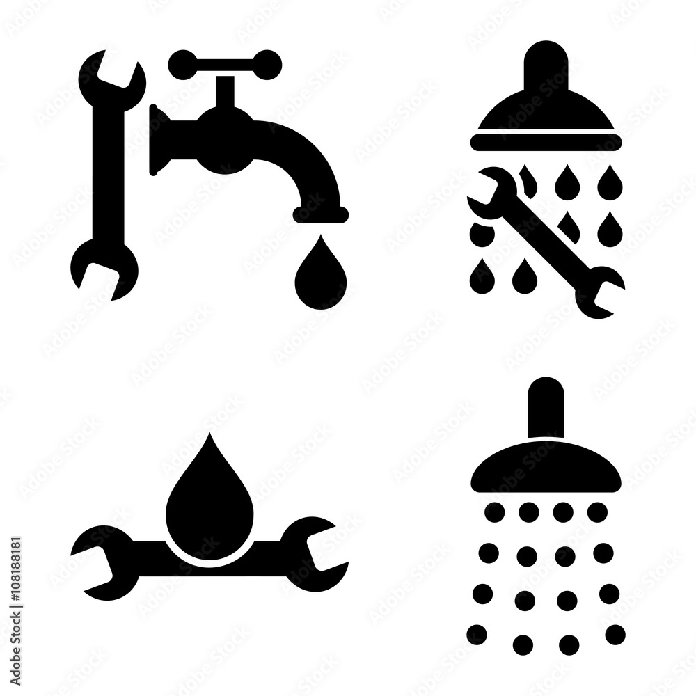 Plumber Tools Vector