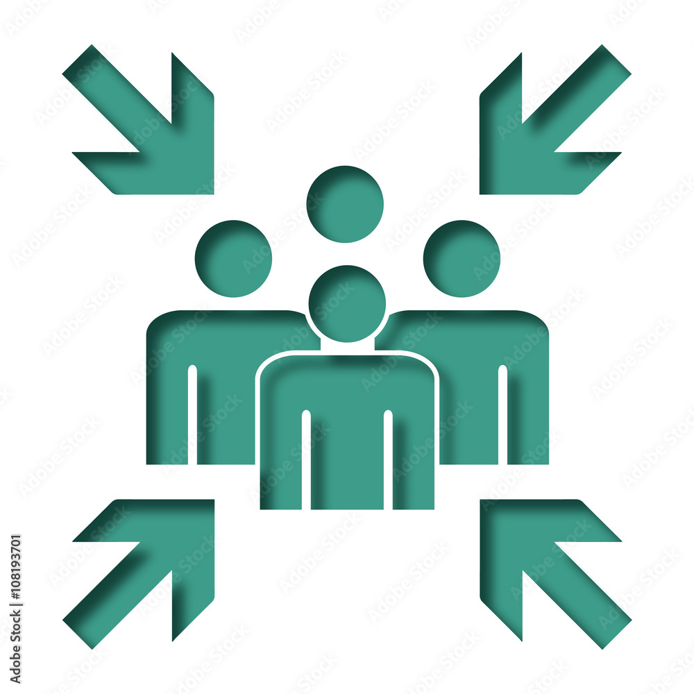 Logo point de rassemblement. Stock Vector | Adobe Stock