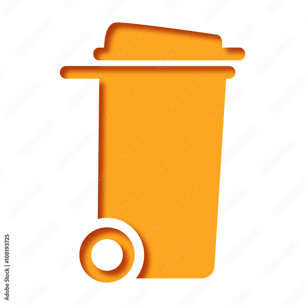 Logo poubelle. Stock Vector | Adobe Stock