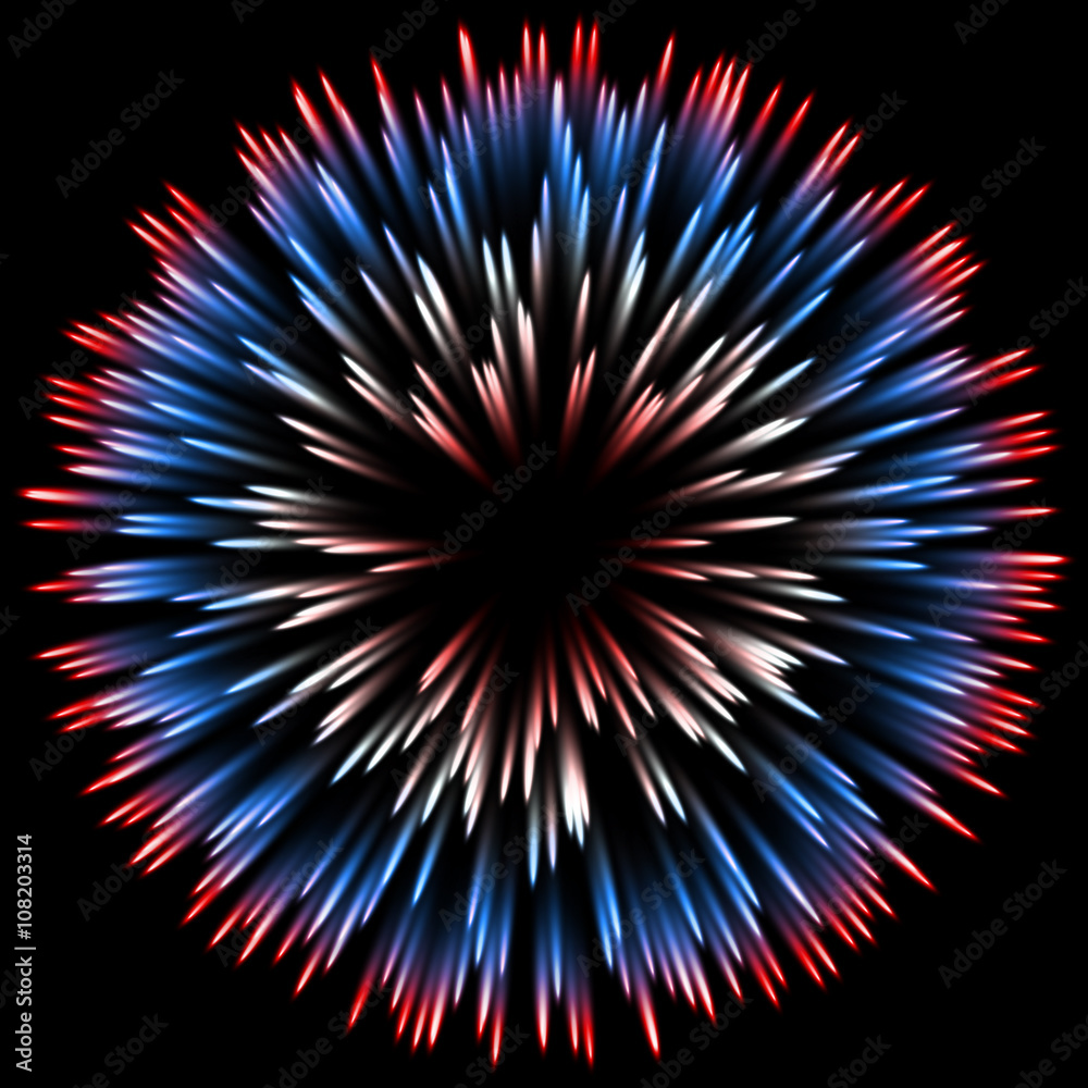 Abstract color design with a burst. vector Stock Vector | Adobe Stock