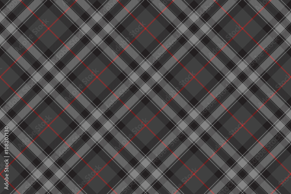 Silver tartan diagonal texture seamless pattern Stock Vector | Adobe Stock
