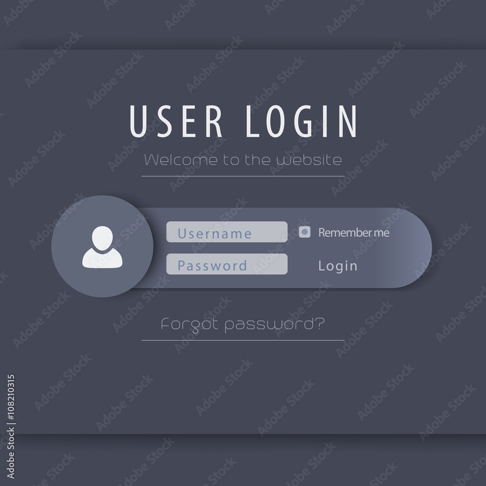 User Login window concept, login web page design, vector illustration ...