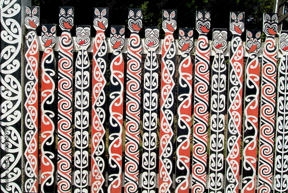 New Zealand, Maori symbols Stock Photo | Adobe Stock