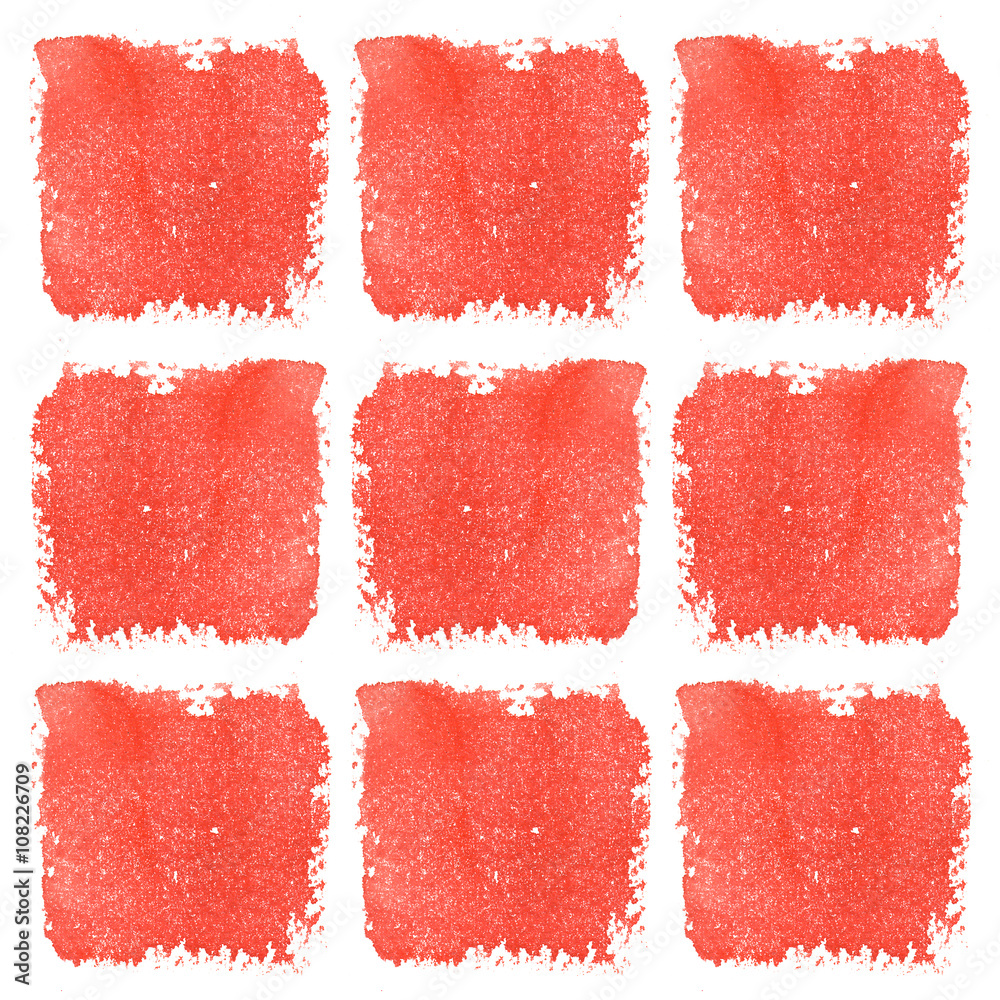 Watercolor cartoon elements on white background. Hand-drawn watercolor ...