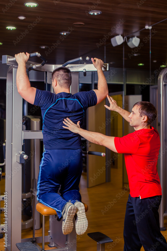 sport, fitness, teamwork, bodybuilding people concept - man and ...