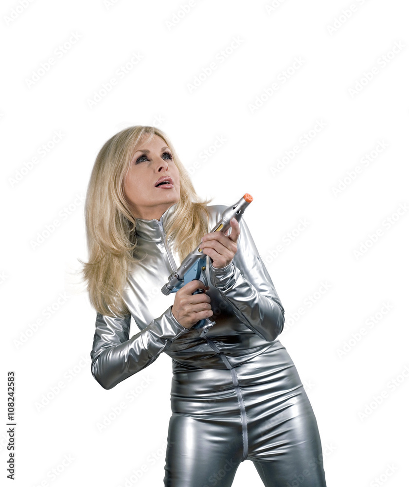 Silver Space Suits Women