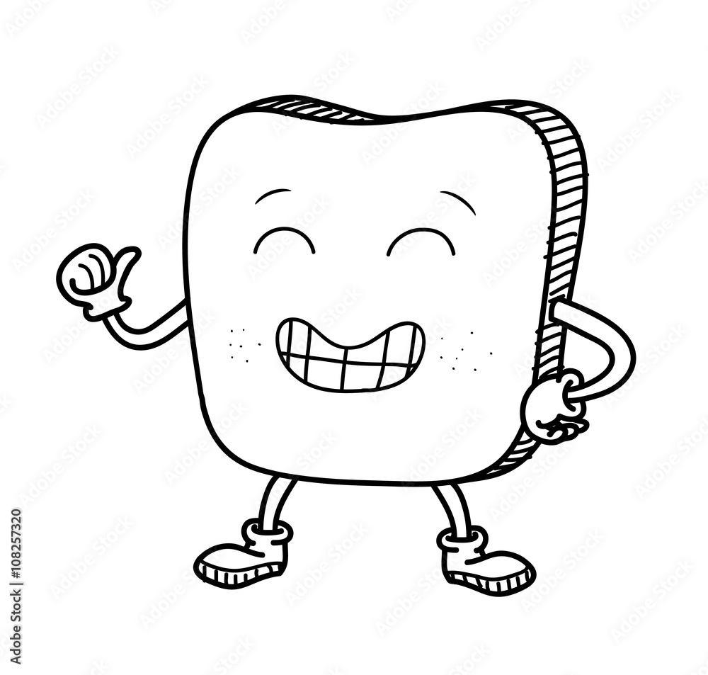 Bread Cartoon Doodle, a hand drawn vector doodle illustration of a ...