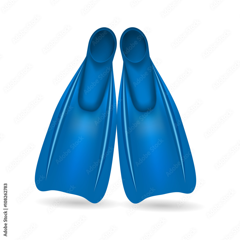 Diving Flippers Vector