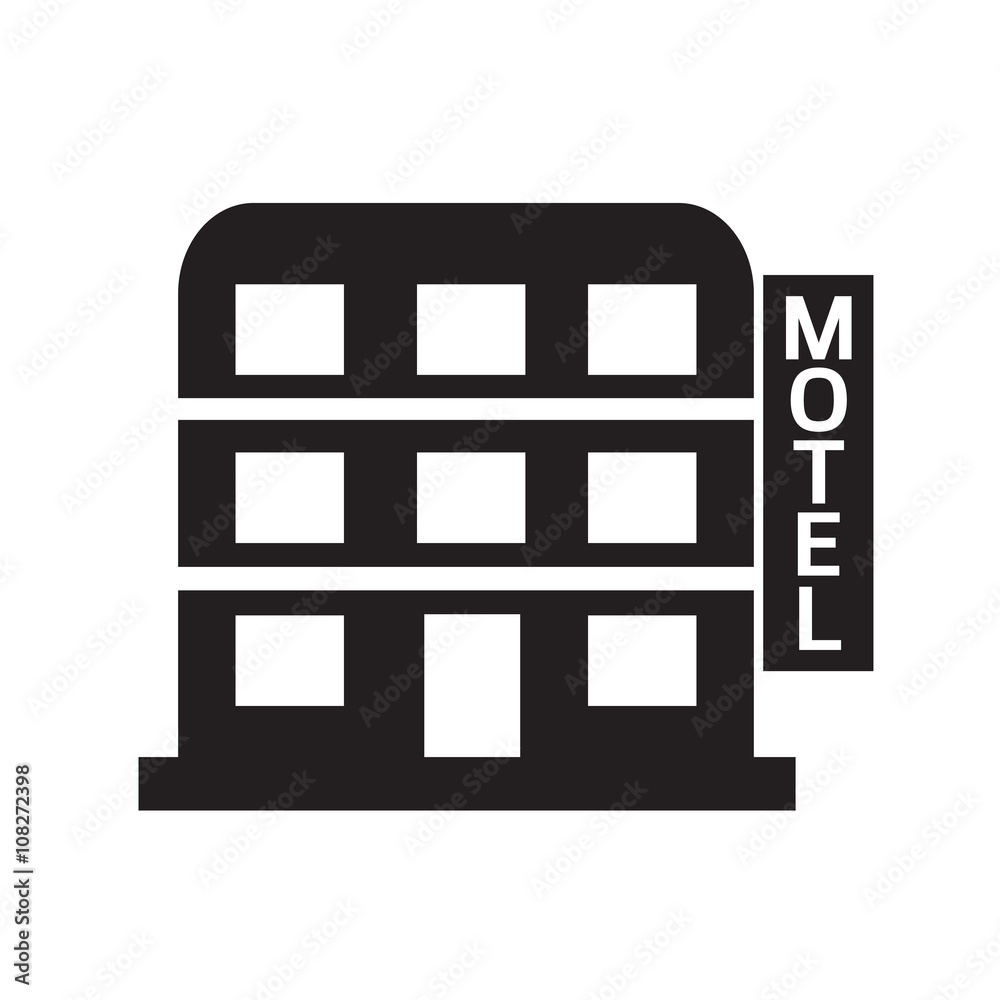 Motel icon Illustration design Stock Vector | Adobe Stock