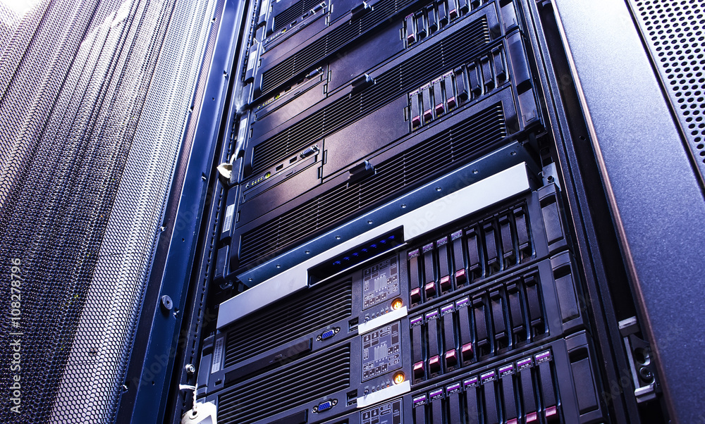disk storage blades in the mainframe server room Stock-Foto | Adobe Stock