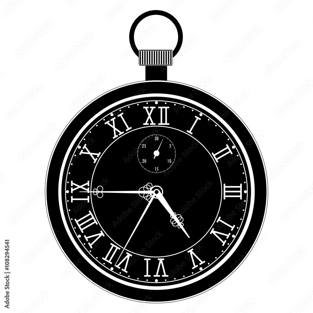 Pocket watch Stock Vector | Adobe Stock