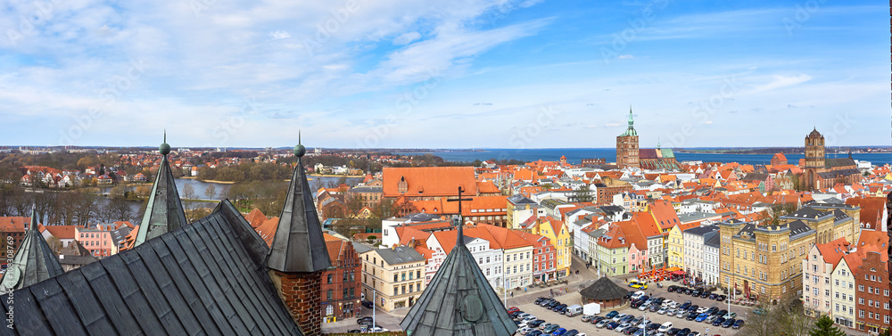 Panorama Stralsund Stock-Foto | Adobe Stock