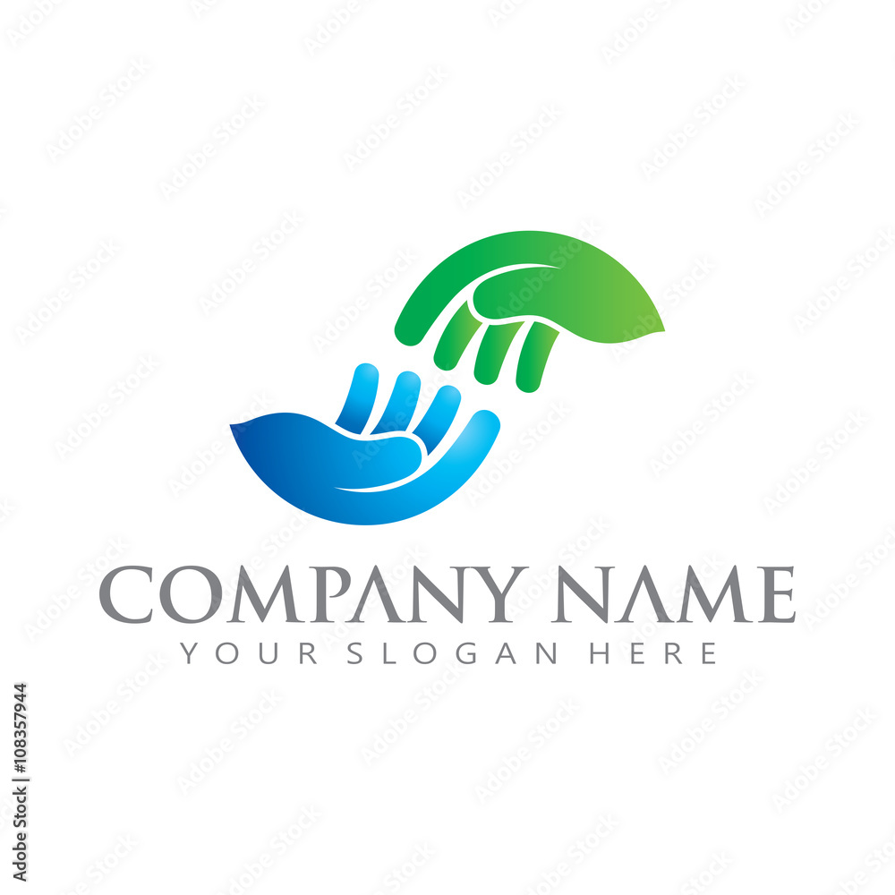 Hand Logo Icon Stock Vector | Adobe Stock
