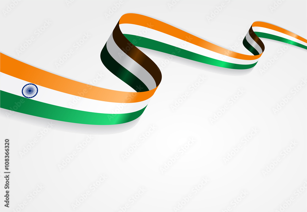 Indian flag background. Vector illustration. Stock Vector | Adobe Stock