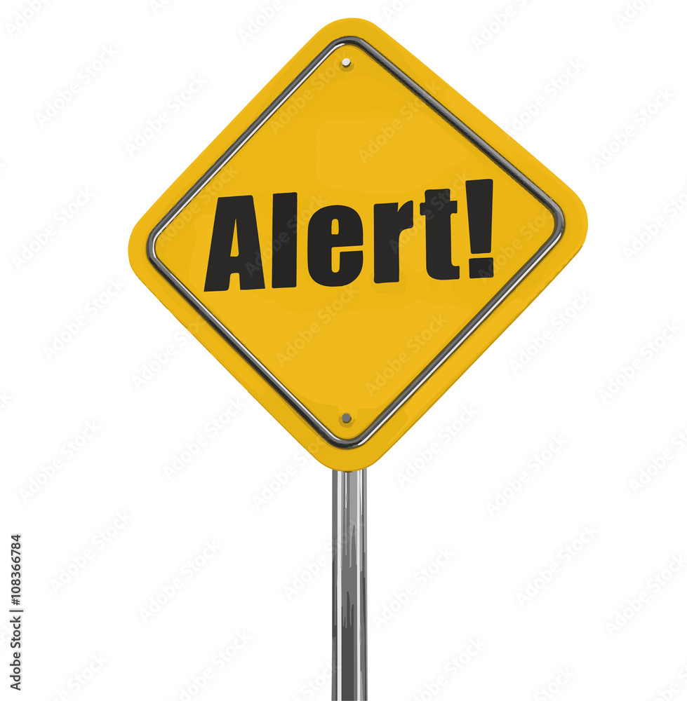Alert Road sign Stock-Vektorgrafik | Adobe Stock