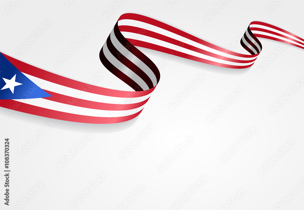 Puerto Rican flag background. Vector illustration. Stock Vector | Adobe ...